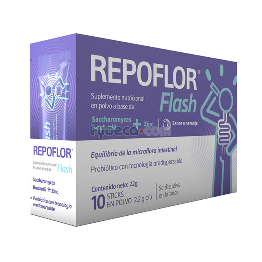 Repoflor Flash Naranja Stocks C/10 Suelta | Fybeca