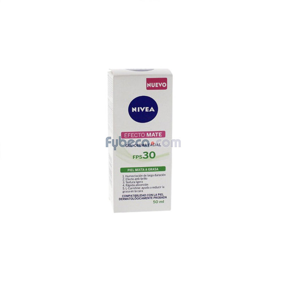 Crema Facial Efecto Mate 50 Ml Unidad | Fybeca