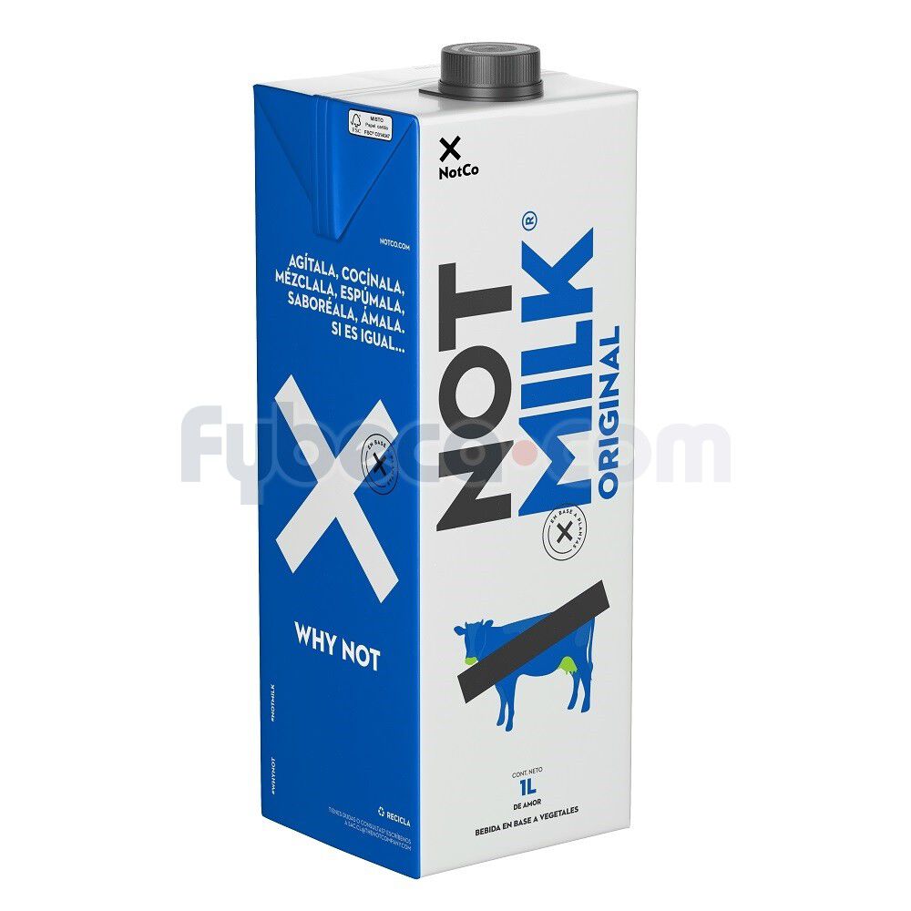 Bebida Not Milk A Base De Vegetales Original 1 Lt | Fybeca