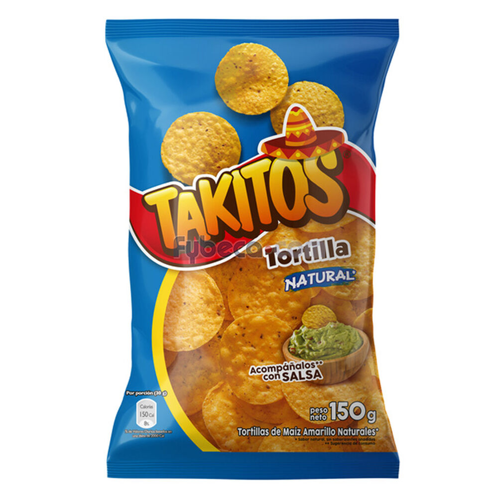 Snack Takitos Maíz Natural 150 G Unidad | Fybeca