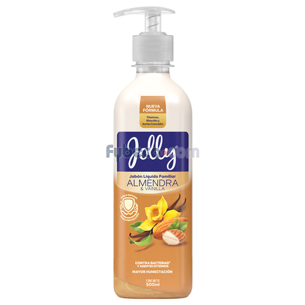 Jabón Líquido Jolly Almendra Y Vainilla 500 Ml Frasco | Fybeca