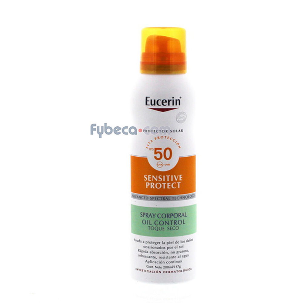 Protector Solar Eucerin Sun Toque Seco Fps50 200 Ml Spray | Fybeca