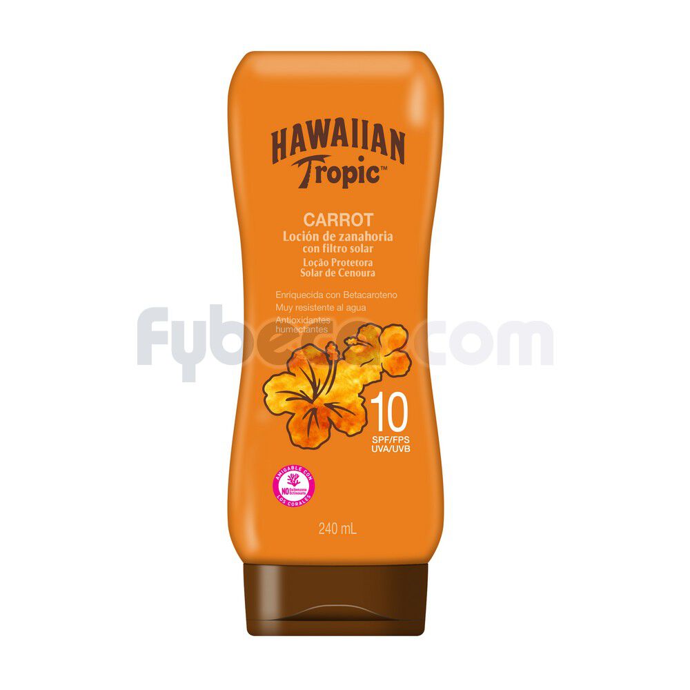 Hawaiian Tropic Carrot Spf 10 240Ml | Fybeca
