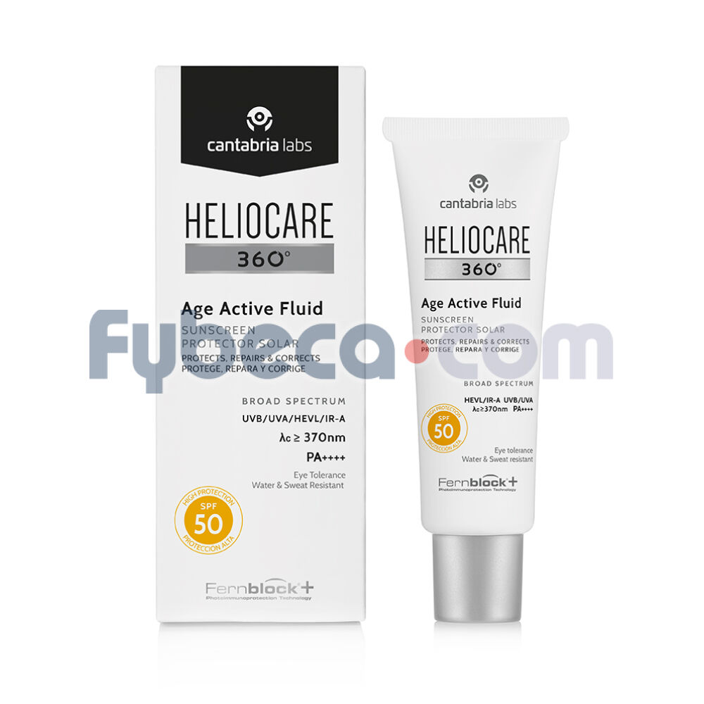 Protector Solar Heliocare 360 Age Active Fluid Spf 50 50 Ml Unidad | Fybeca