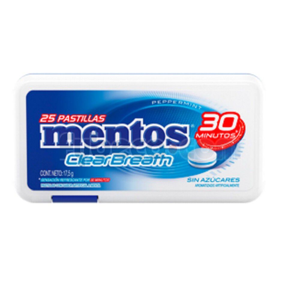 Caramelos Mentos Clear Breath Peppermint 17,5G - | Fybeca
