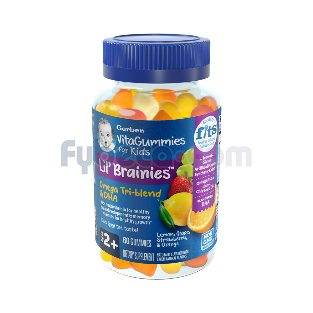 Gerber Gomitas Lil Brainies Omega Dha F/60 | Fybeca
