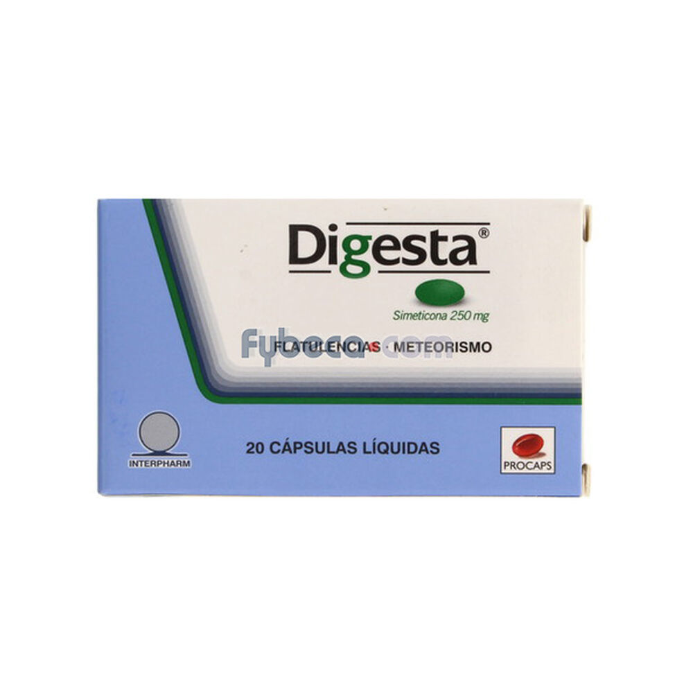Digesta Caps. 250 Mg C/20 Suelta | Fybeca