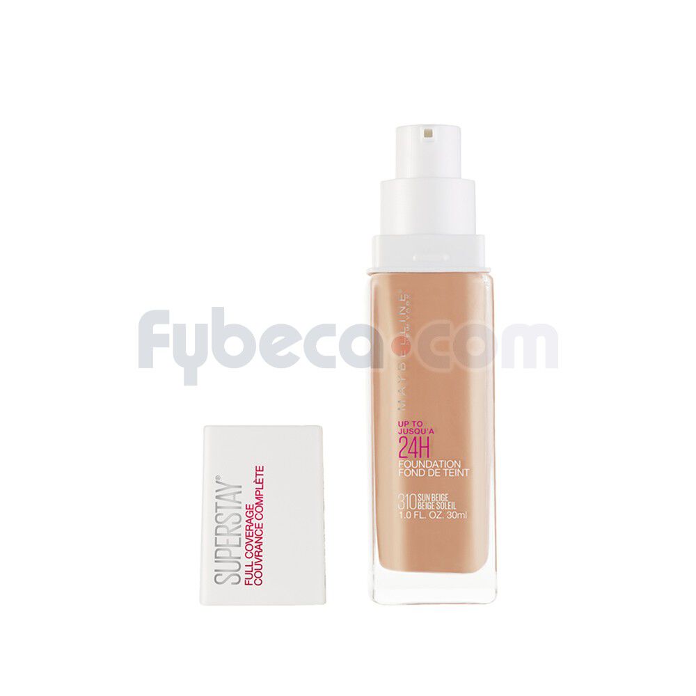 Base Maybelline Ny Superstay Full Coverage Foundation Sun Beige | Fybeca