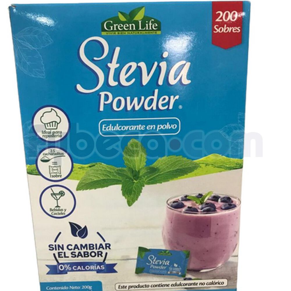 Edulcorante Polvo Stevia Powder 200 Un | Fybeca