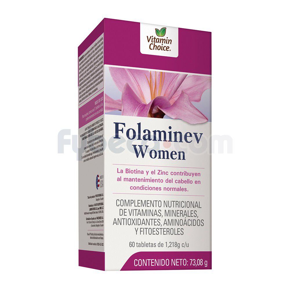 Vit Ch Folaminev Women Tabs F/60 | Fybeca