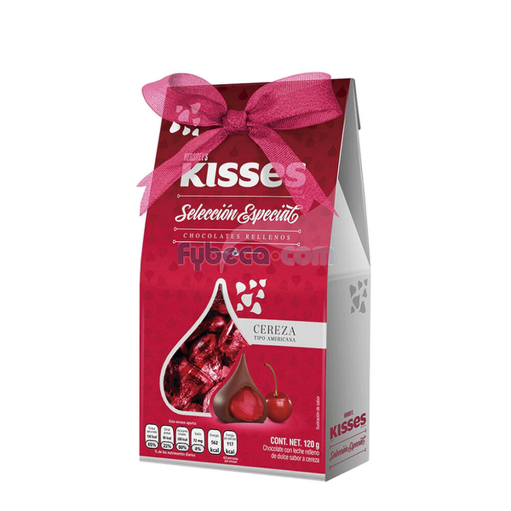 Chocolates Kisses Selección Especial Cereza 120 G Unidad | Fybeca