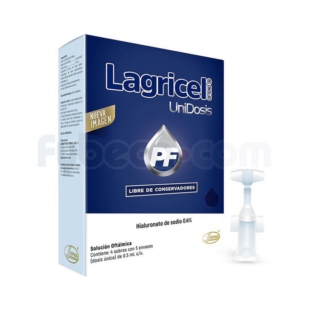 Lagricel Ofteno Sol. C/20 Dosis 0.5 Ml. | Fybeca