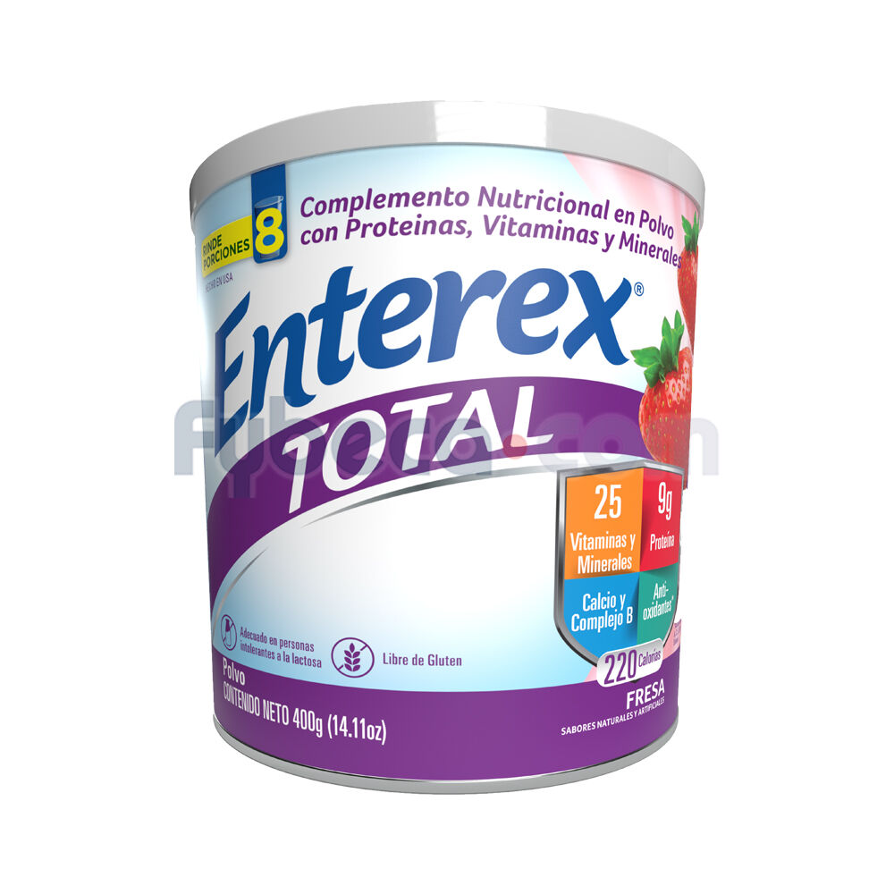 Enterex Total Fresa 400 G Unidad | Fybeca