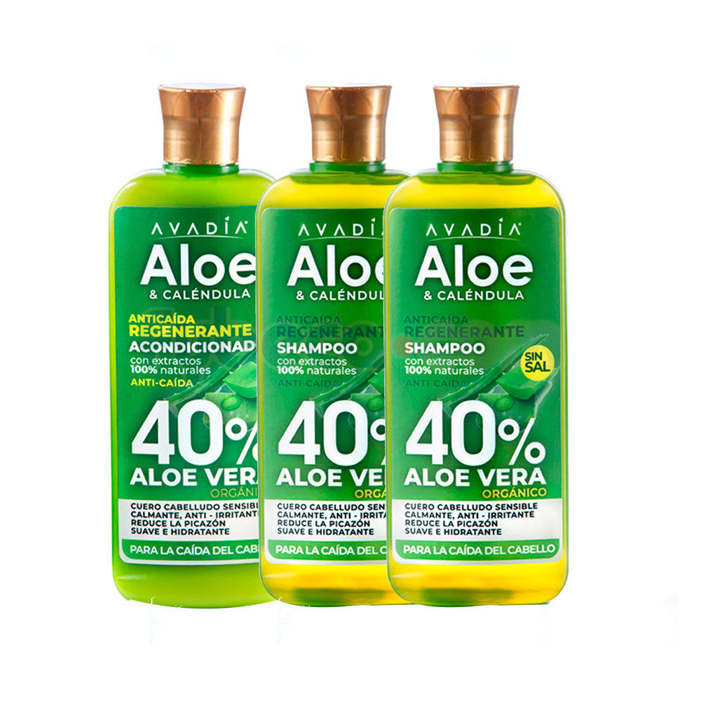 Aloe Y Caléndula Avadia Shampoo Y Acondicionador Paquete | Fybeca