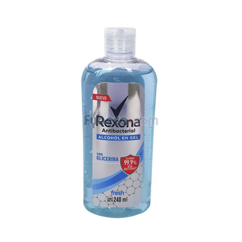 Alcohol en Gel Rexona Fresh Con Glicerina 240 Ml Unidad | Fybeca