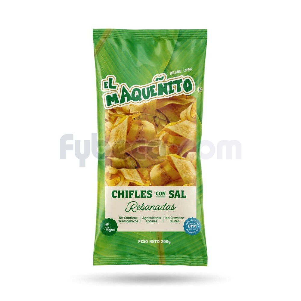 Chifles Con Sal El Maqueñito Funda 200Gr | Fybeca