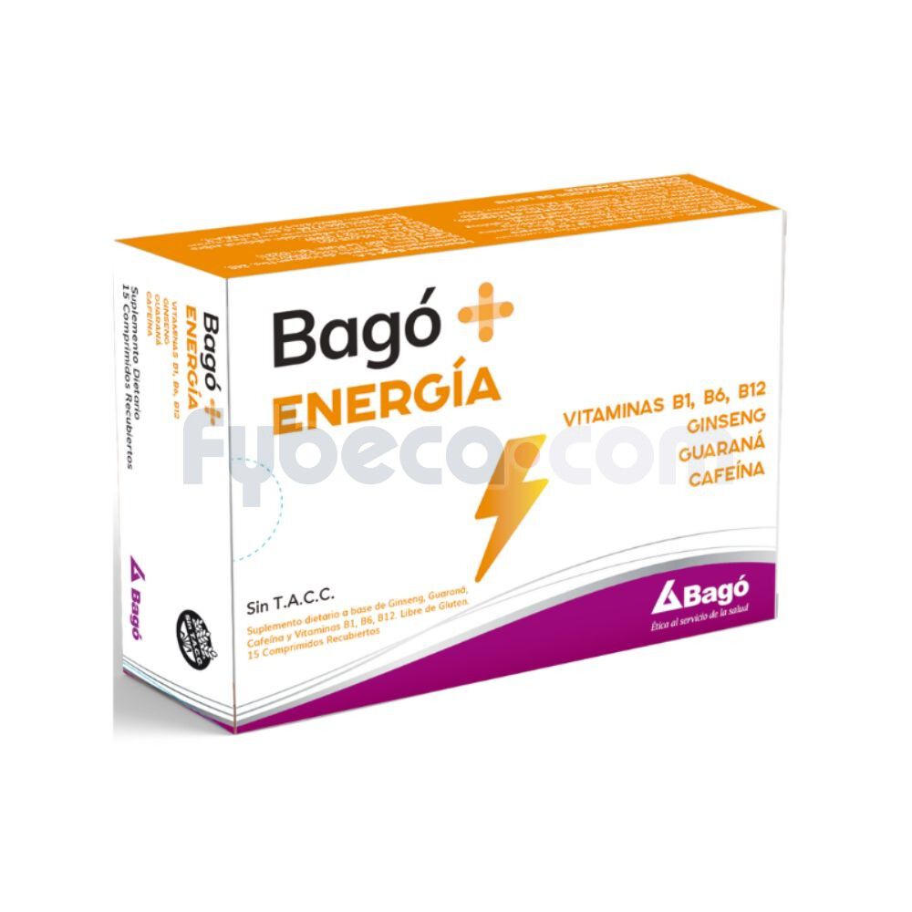 Bago Energia Caps C/30 Suelta | Fybeca