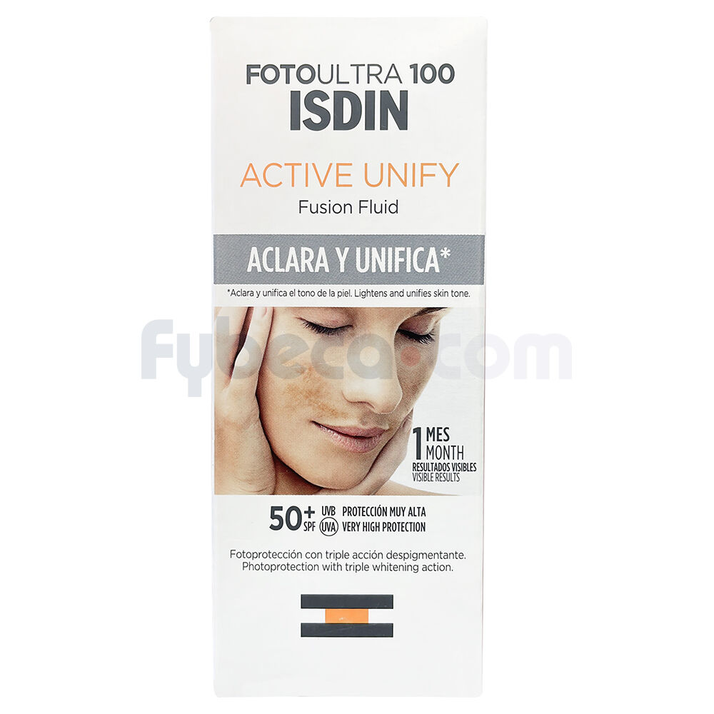 Protector Solar Foto Ultra 100 Active Unify Fusion Fluid Sin Color 50 ...