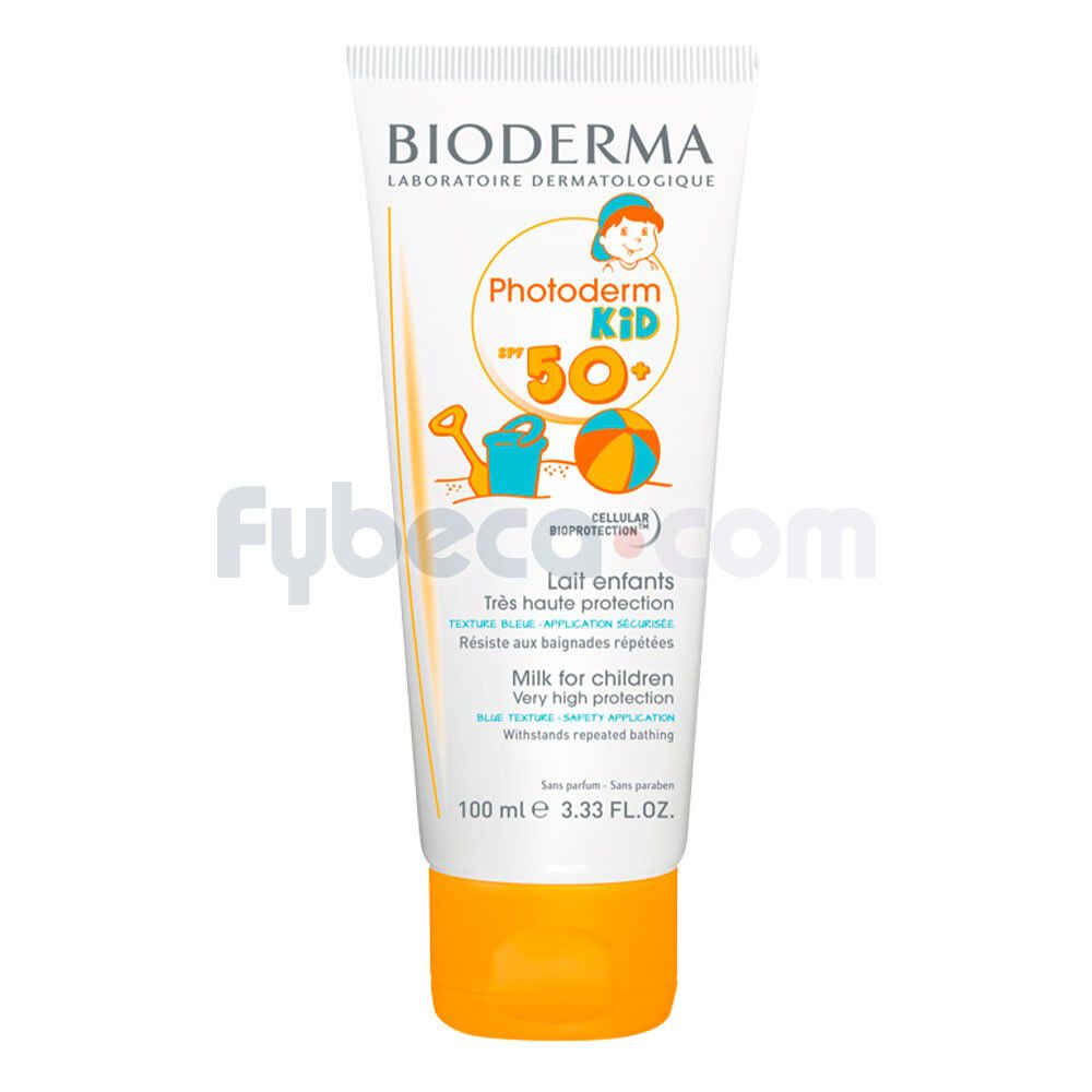 Protector Solar Bioderma Photoderm Kid Fps 50+ 100 Ml Tubo | Fybeca