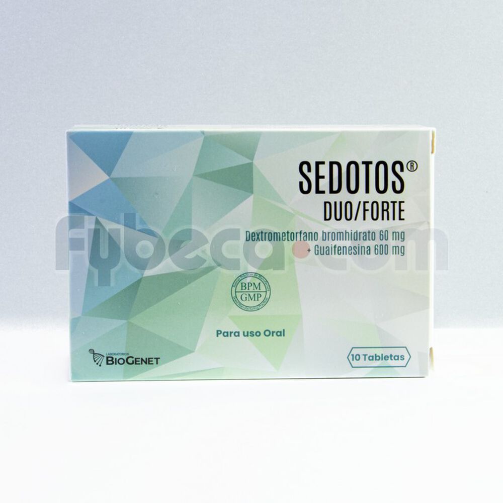 Sedotos Duo Forte 60Mg/600 Mg C/10 | Fybeca