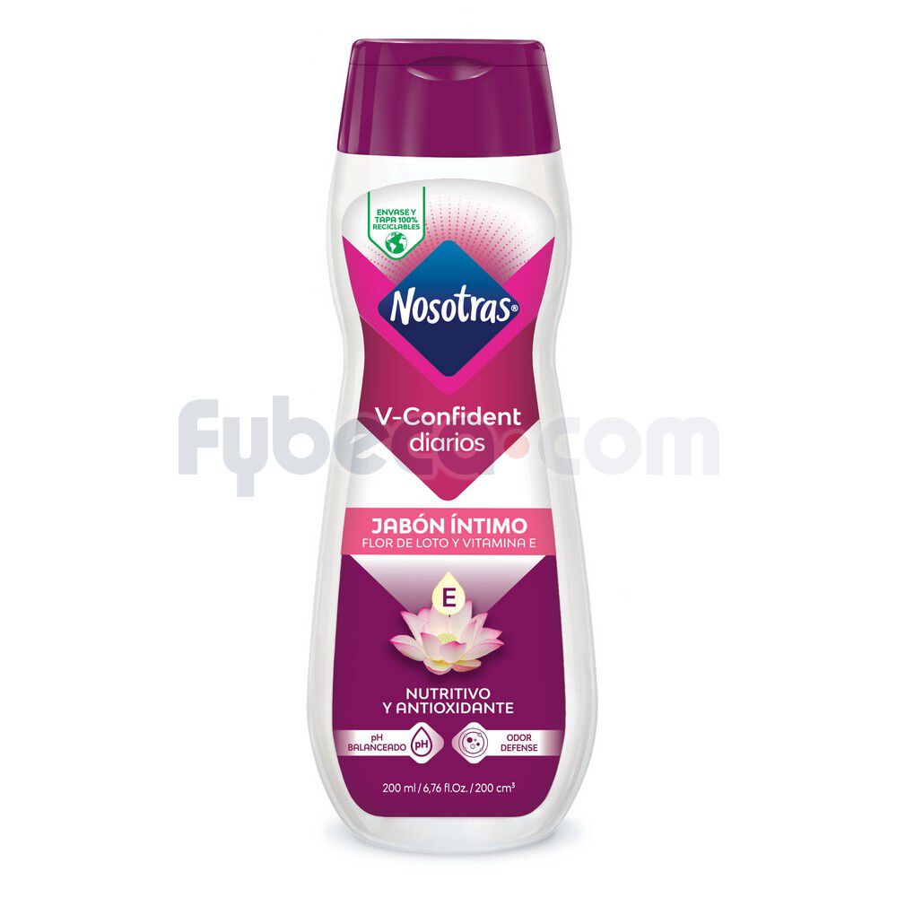 Jabon Intimo Nosotras V-Confident 10X200Ml | Fybeca