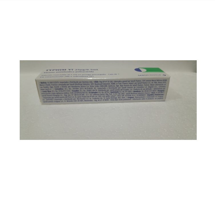 Typhim VI Salmonella Typhi 25 mcg 1 Ampolla