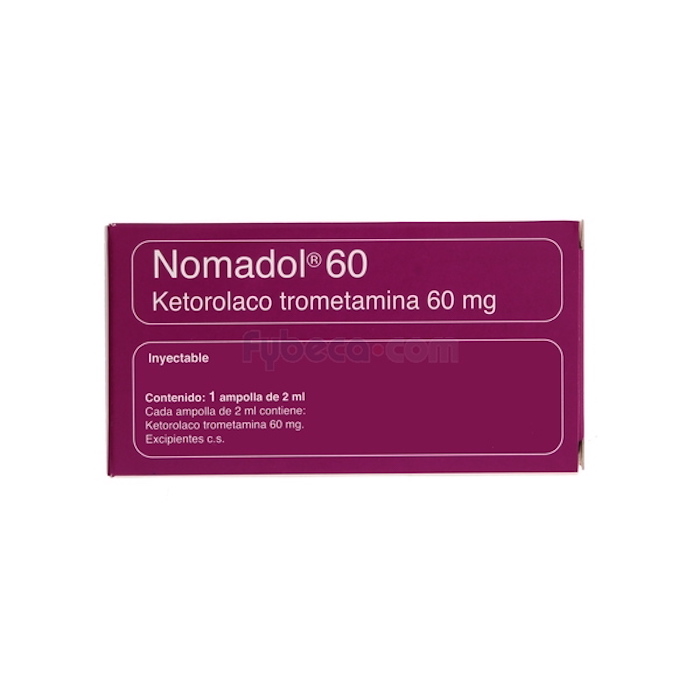 Nomadol Amp. 60 Mg 2 Ml C/1 Cs3 | Fybeca