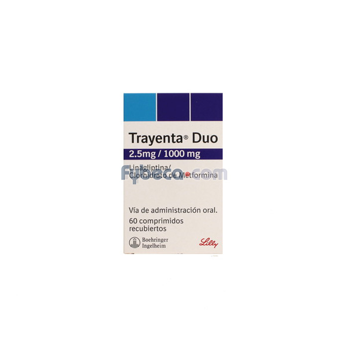 Trayenta Duo Comp. 2.5/1000 Mg C/60 Suelta | Fybeca