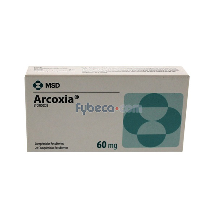Arcoxia Comp. 60 Mg. C/28 Suelta | Fybeca