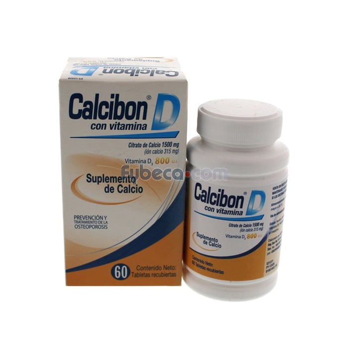 Calcibon D 800 Mg - 60 tabletas | Fybeca