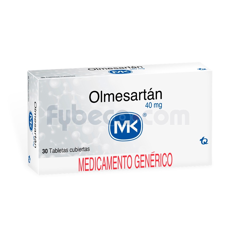 Olmesartan (Mk) 40Mg Tab C/30 Suelta | Fybeca