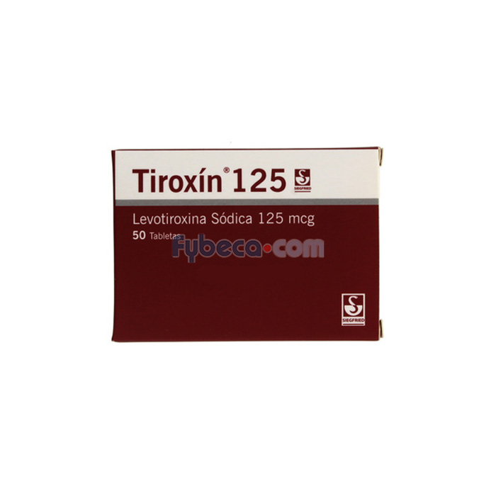 Tiroxin Tabs. 125 Mcg C/50 Suelta | Fybeca