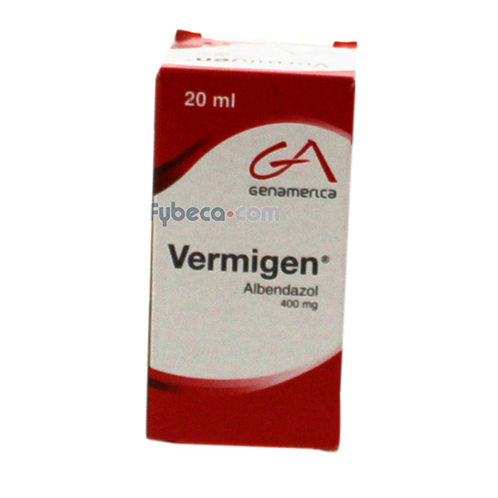 Vermigen Suspension Al 2% 400Mg F/20 Ml | Fybeca