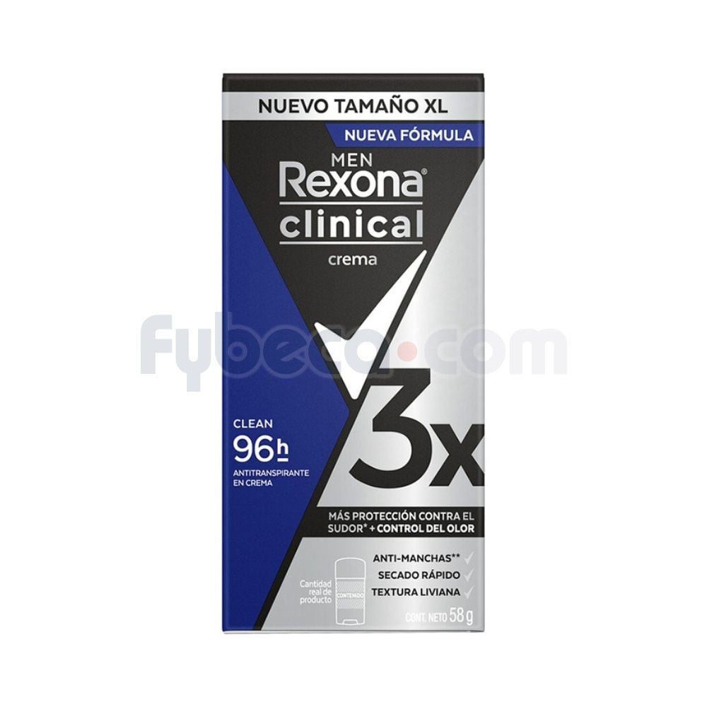 REXONA FM CLIN CREAM CLEAN X58G