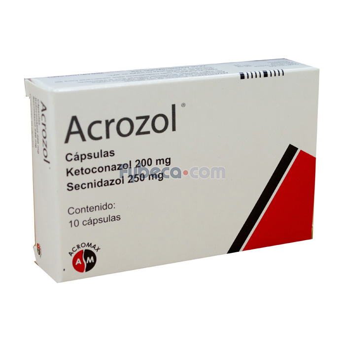 Acrozol 250 Mg/200 Mg Capsulas C/10 Suelta | Fybeca