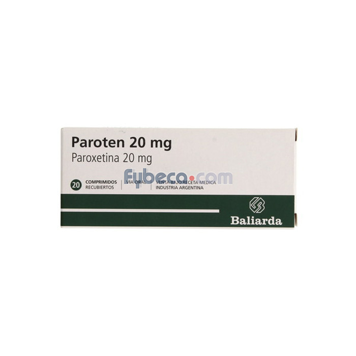 Paroten Comp. 20 Mg. C/20 Suelta | Fybeca