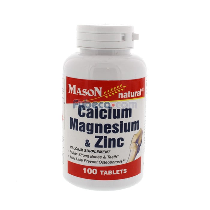Calcio/Magnesio/Zinc Fco X 100 Tabs | Fybeca