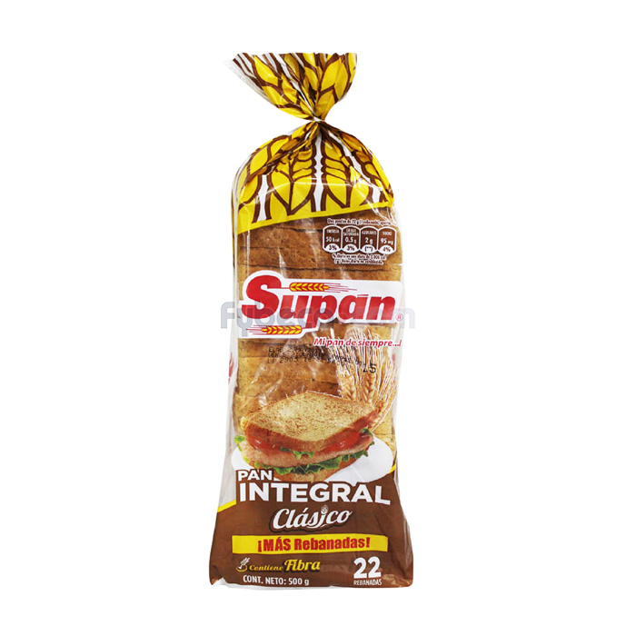 Pan Supán Integral Clásico 500 G Paquete | Fybeca