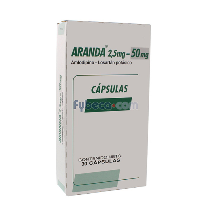 Aranda Caps.2.5 Mg/50Mg. C/30 Suelta | Fybeca