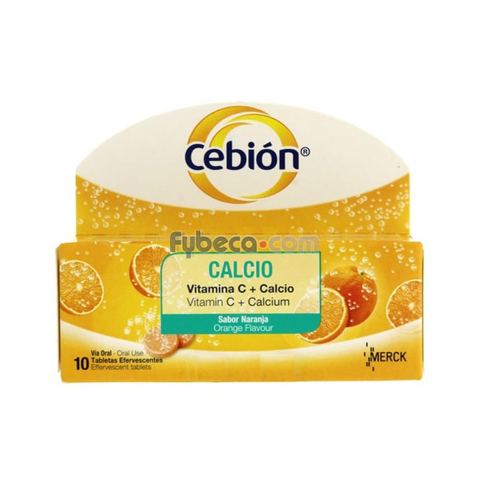 Cebion Tabs. Calcio Eferv. T/10 | Fybeca