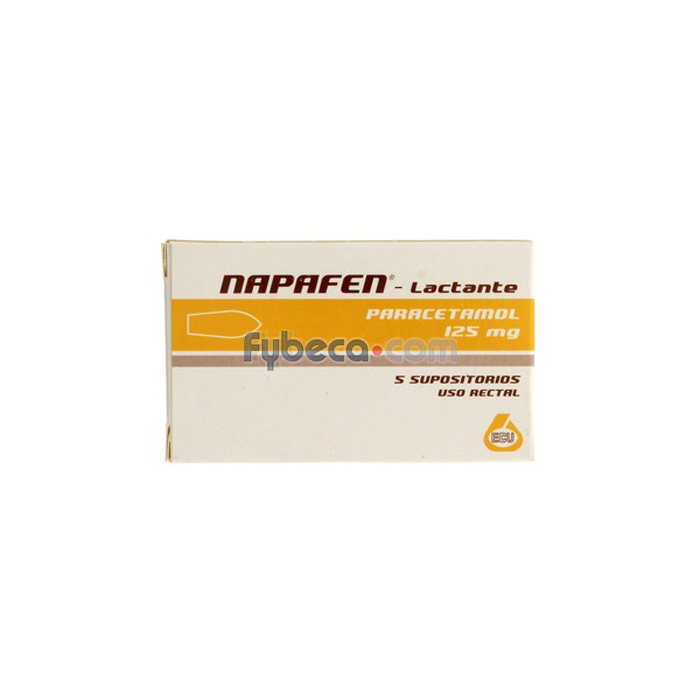 Napafen Supositorios Lactante C/5 Suelta | Fybeca