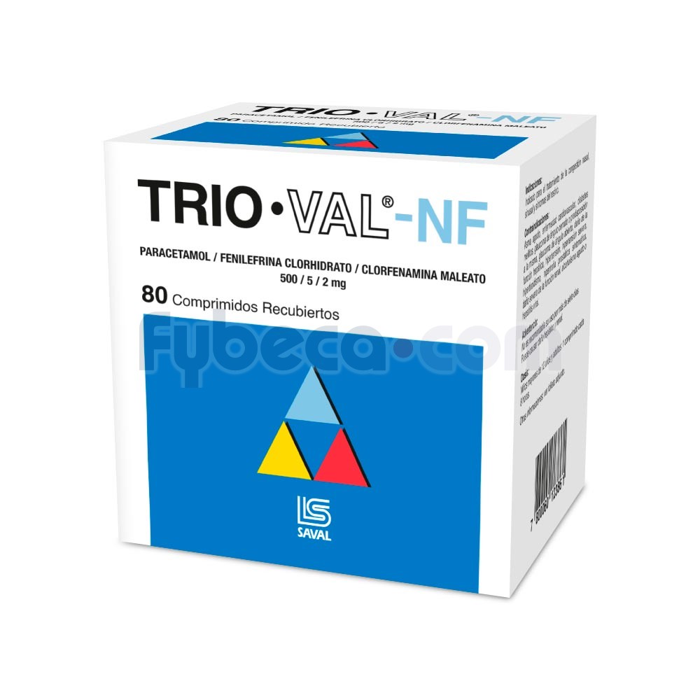 TRIOVAL NF COMPRIMIDOS C/80