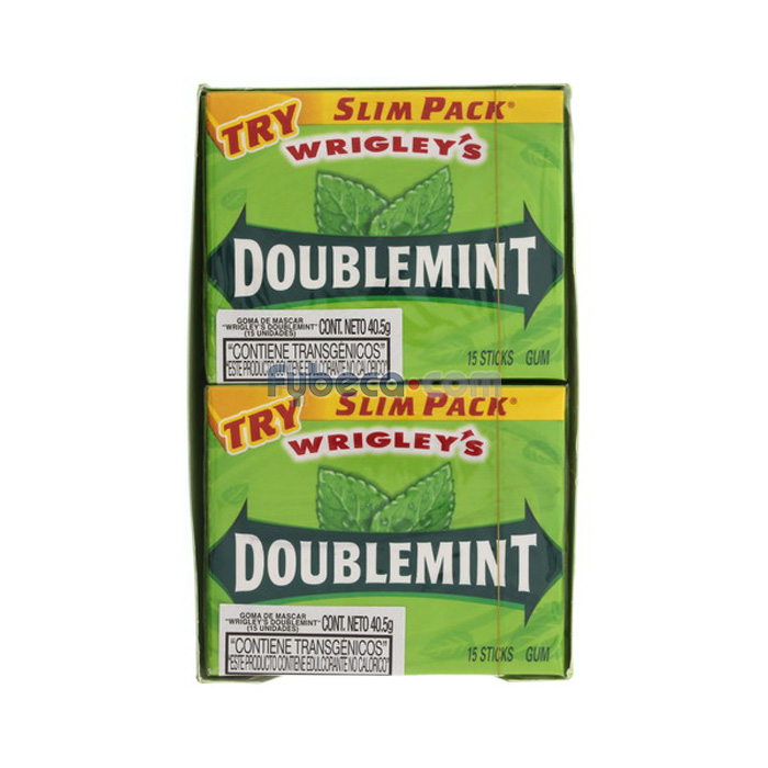 Chicle Wrigley'S Sin Azúcar Doublemint 40.5 G Unidad | Fybeca