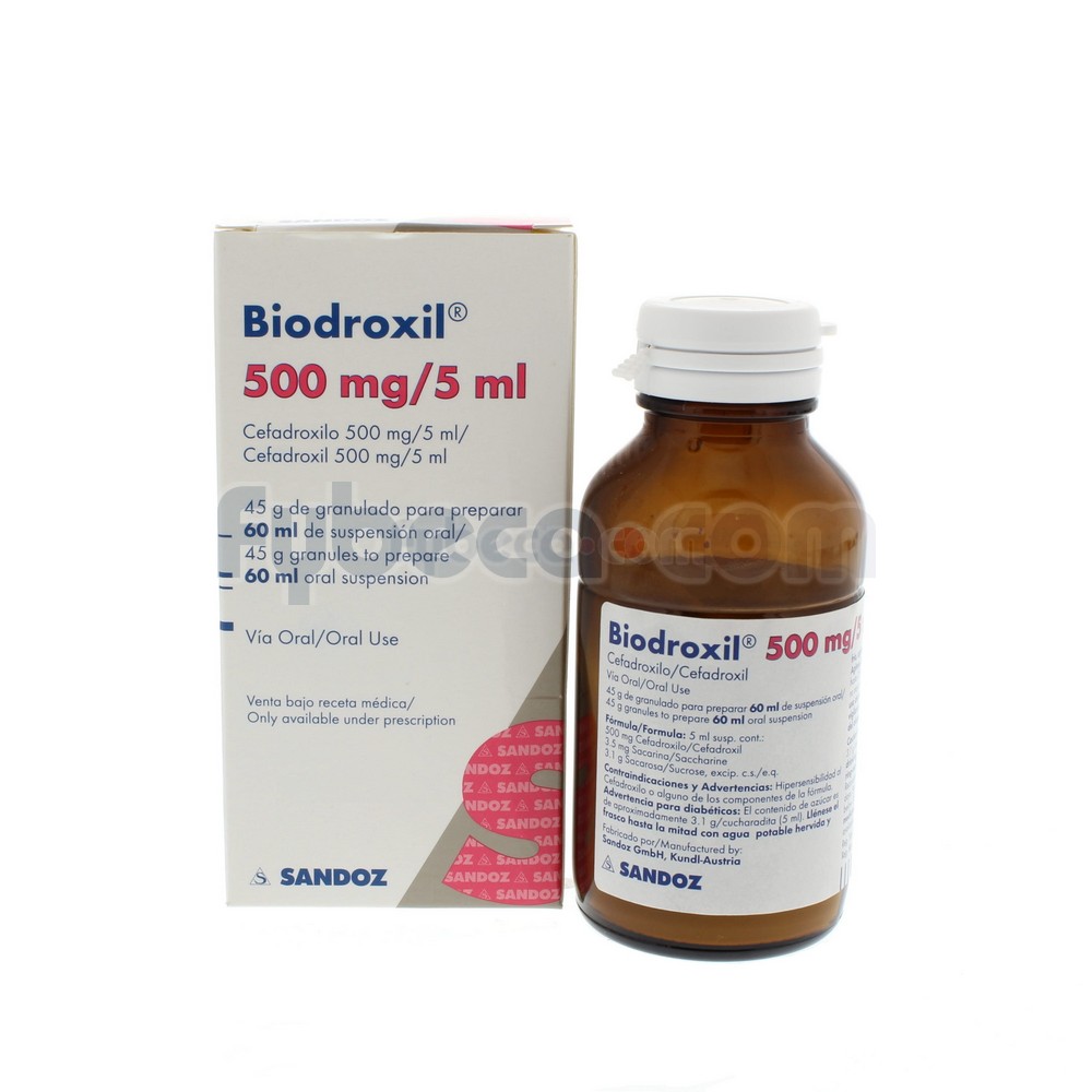 Biodroxil Susp. 500 Mg. F/60 Ml. | Fybeca