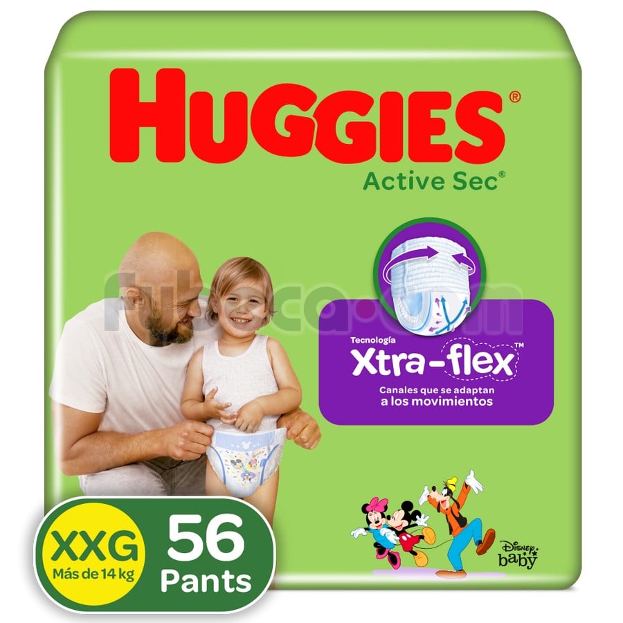 Huggies Active Sec Pants Xxg X56 | Fybeca
