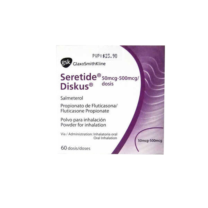 Seretide Diskus 500Mcg. F/60 Dosis | Fybeca