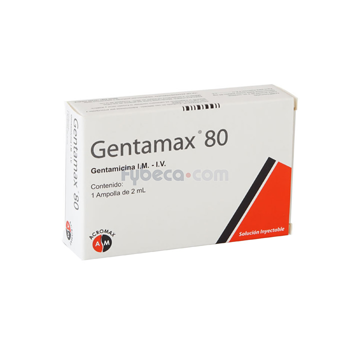 Gentamax Amps. 80 Mg. | Fybeca
