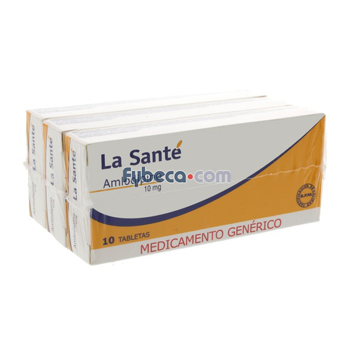 Amlodipino (La Sante) Pack 2X3 Tabs. 10 Mg C/10 | Fybeca