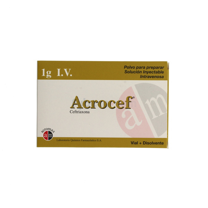 Acrocef Amp. 1 Gr. I.V. C/1 | Fybeca