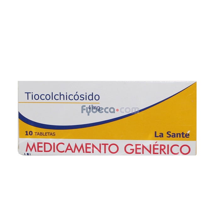 Tiocolchicosido (La Sante) Tabletas 4Mg C/10 Suelta | Fybeca